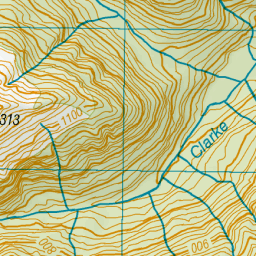 Clarke River, West Coast - NZ Topo Map