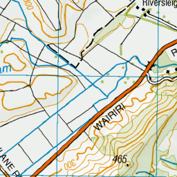 Riversleigh, Canterbury - NZ Topo Map