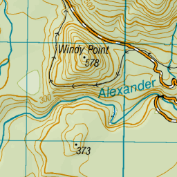 Windy Point, West Coast - NZ Topo Map