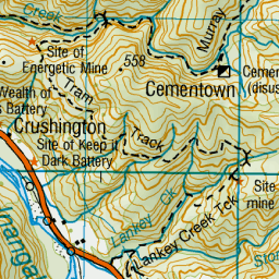 Inangahua River, West Coast - NZ Topo Map