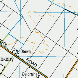 Rokeby, Canterbury - NZ Topo Map