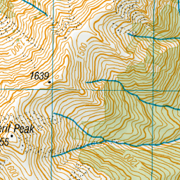 Peveril Peak, Canterbury - NZ Topo Map