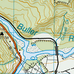 Buller River, West Coast - NZ Topo Map