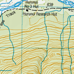 Hurunui No 3 Hut, Canterbury - NZ Topo Map