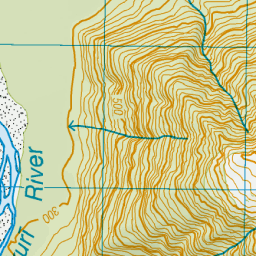 Tutaekuri River, West Coast - NZ Topo Map