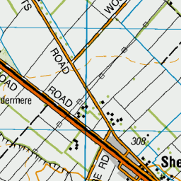 Sheffield, Canterbury - NZ Topo Map