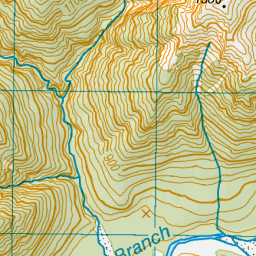 Hurunui River South Branch, Canterbury - NZ Topo Map