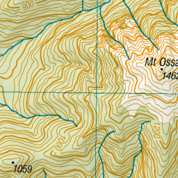 Mount Ossa, West Coast - NZ Topo Map