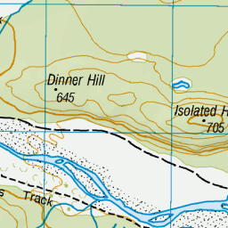 Hurunui River, Canterbury - NZ Topo Map