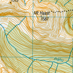 Mount Haast, West Coast - NZ Topo Map