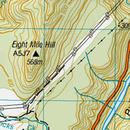 Upper Buller Gorge, West Coast - NZ Topo Map