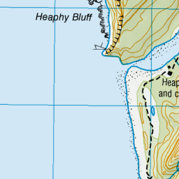 Heaphy Huts, West Coast - NZ Topo Map