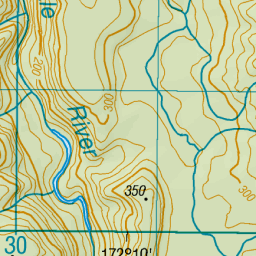 Deepdale River, Tasman - NZ Topo Map