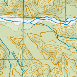 MacPherson Creek, West Coast - NZ Topo Map