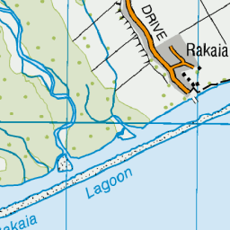Rakaia Huts, Canterbury - NZ Topo Map