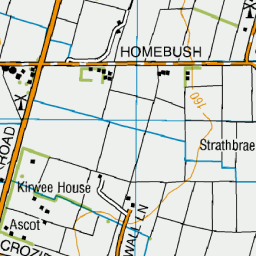 Kirwee House, Canterbury - NZ Topo Map
