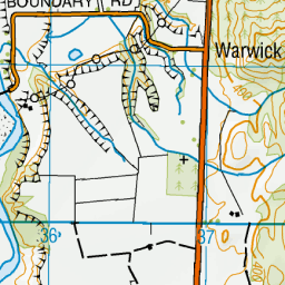 Warwick Junction, West Coast - NZ Topo Map