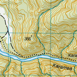 Karamea Gorge, West Coast - NZ Topo Map