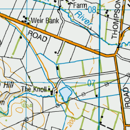 Cust River, Canterbury - NZ Topo Map
