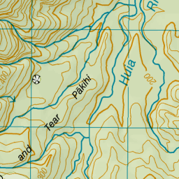 Huia River, West Coast - NZ Topo Map