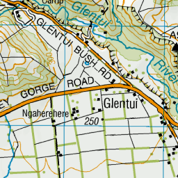 Glentui, Canterbury - NZ Topo Map