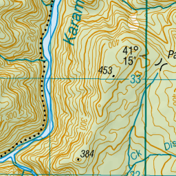 Karamea River, West Coast - NZ Topo Map