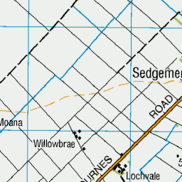 Willowbrae, Canterbury - NZ Topo Map