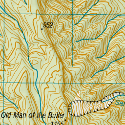 Old Man of the Buller, Tasman - NZ Topo Map
