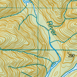 Karamea River, West Coast - NZ Topo Map