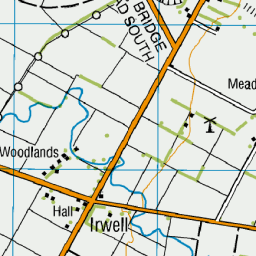 Irwell, Canterbury - NZ Topo Map