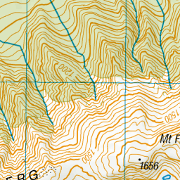 FREYBERG RANGE, West Coast - NZ Topo Map
