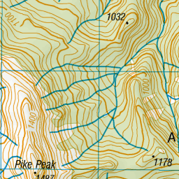 ALLEN RANGE, West Coast - NZ Topo Map