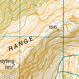 Mount Freyberg, West Coast - NZ Topo Map