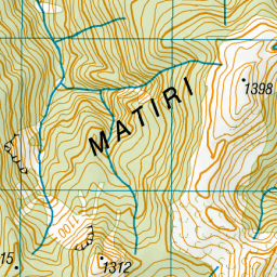 MATIRI RANGE, West Coast - NZ Topo Map