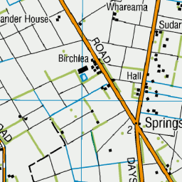 Springston South, Canterbury - NZ Topo Map