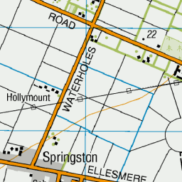 Springston, Canterbury - NZ Topo Map
