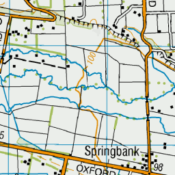 Springbank, Canterbury - NZ Topo Map