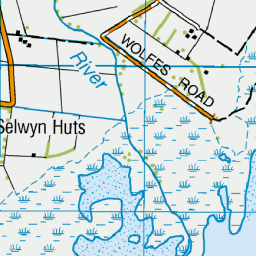 Selwyn Huts, Canterbury - NZ Topo Map