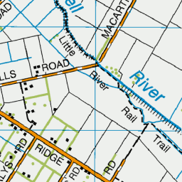 Halswell River, Canterbury - NZ Topo Map