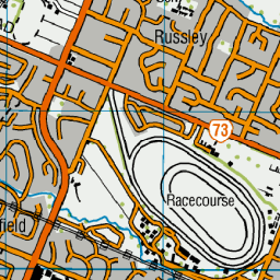 Russley, Canterbury - NZ Topo Map