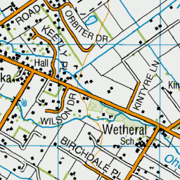 Wetheral, Canterbury - NZ Topo Map