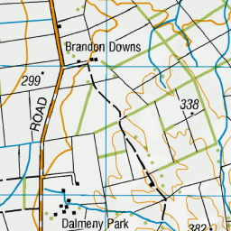 Dalmeny Park, Canterbury - NZ Topo Map