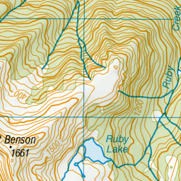 Ruby Lake, Tasman - NZ Topo Map