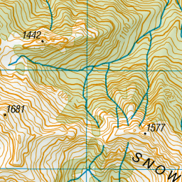 SNOWDON RANGE, Tasman - NZ Topo Map