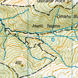 Ahuriri Reserve, Canterbury - NZ Topo Map