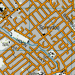 Spreydon, Canterbury - NZ Topo Map
