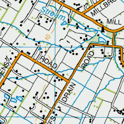 Ohoka Stream, Canterbury - NZ Topo Map