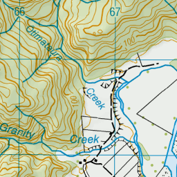 Granity Creek, Tasman - NZ Topo Map