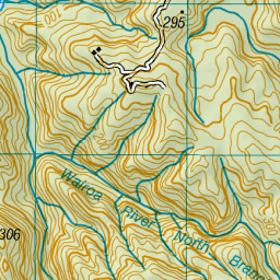 Wairoa River North Branch, Tasman - NZ Topo Map