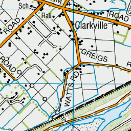 Clarkville, Canterbury - NZ Topo Map